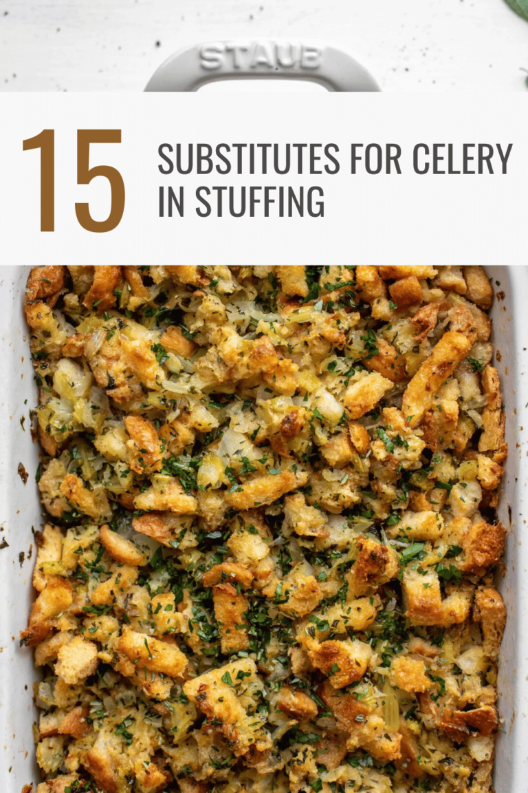 15 Best Substitutes for Celery in Stuffing - Happy Muncher
