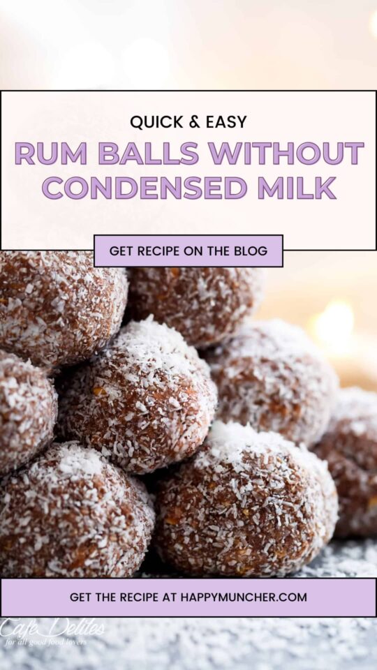 Rum Balls Without Condensed Milk: Easy No-Bake Delights - Happy Muncher