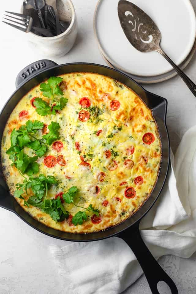 Veggie-Packed Frittata for Dinner Recipe - Happy Muncher
