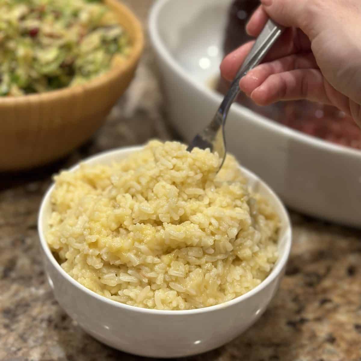 Savory Rice Recipe (3 Ingredients!) - Happy Muncher