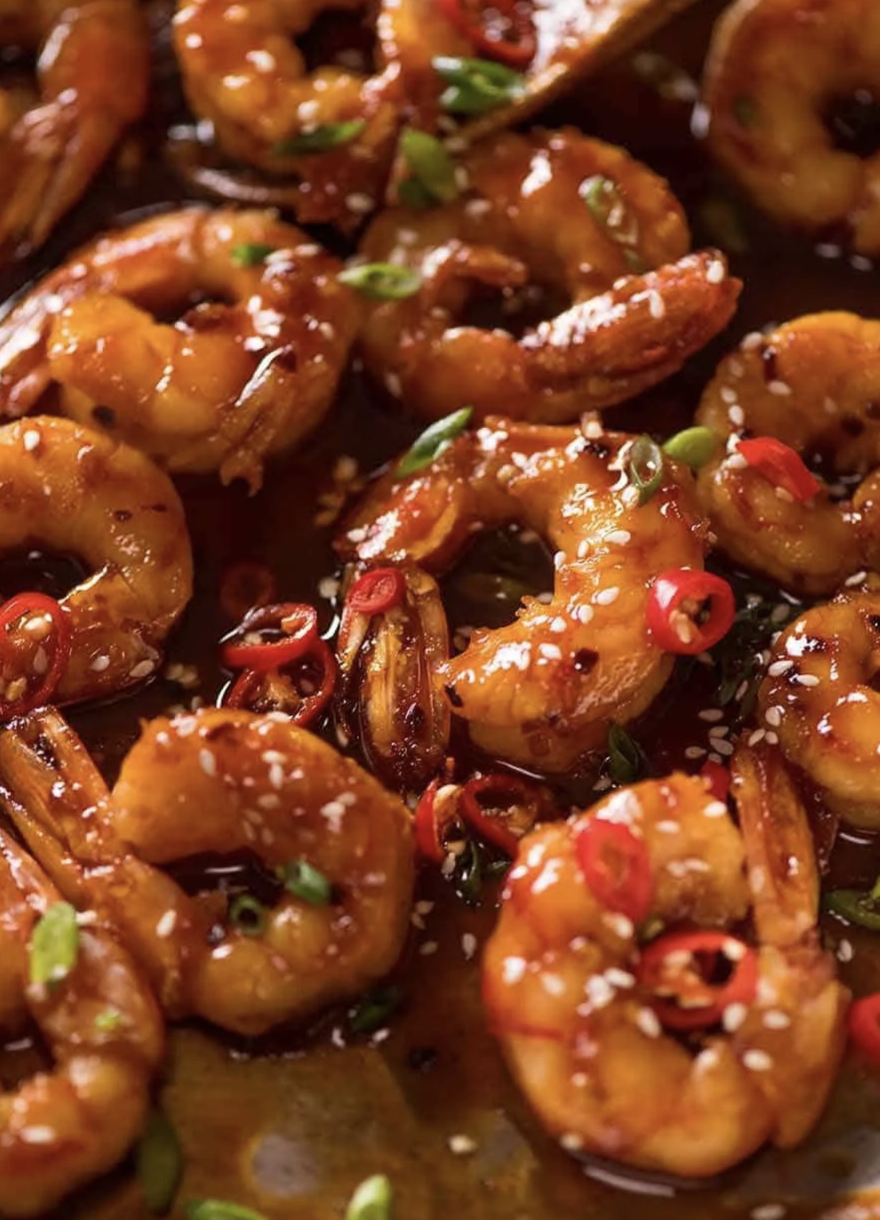 Asian Chilli Garlic Prawns - Happy Muncher