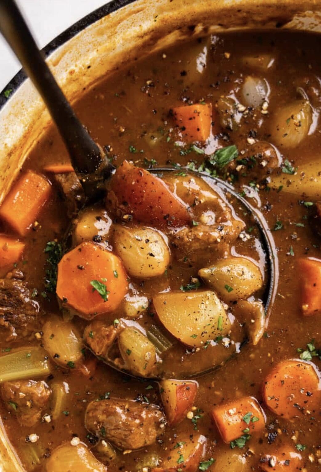 Grandma's Old Fashioned Beef Stew - Happy Muncher