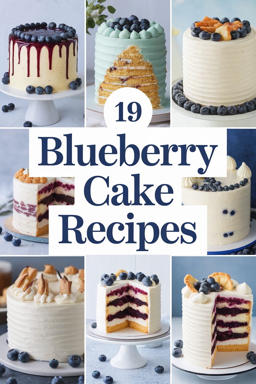 19 Irresistibly Delicious Blueberry Cake Recipes - Happy Muncher