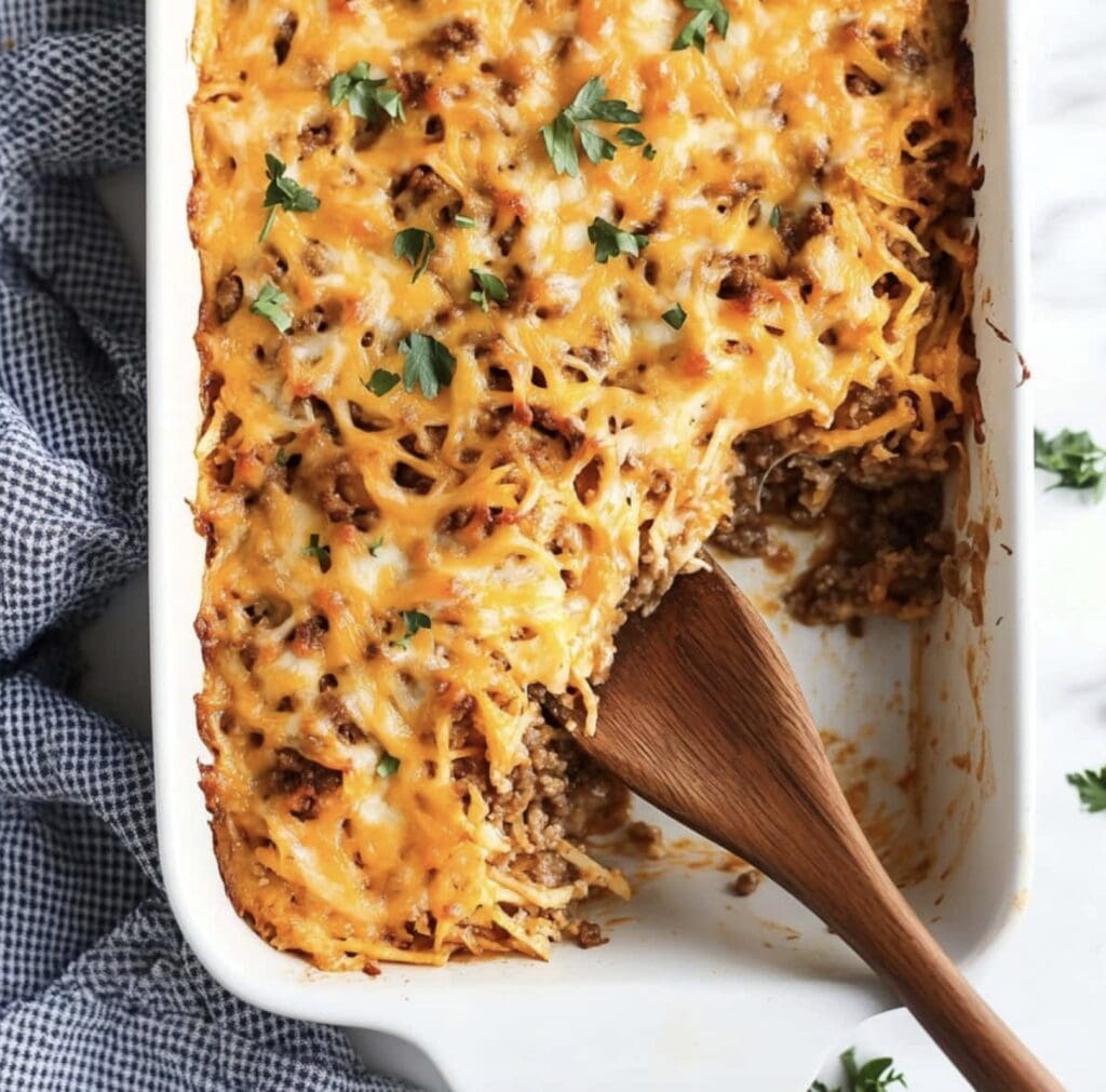 Taco Hashbrown Casserole - Happy Muncher
