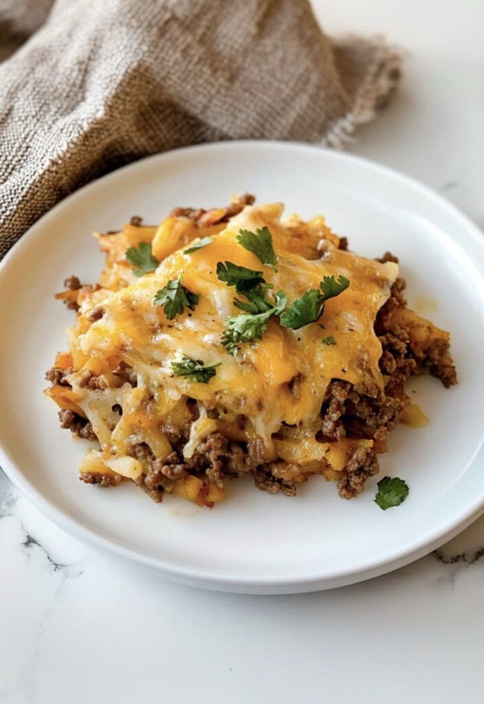 Taco Hashbrown Casserole - Happy Muncher