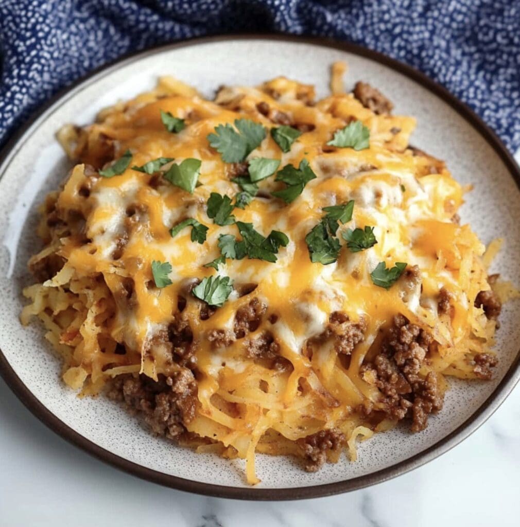 Taco Hashbrown Casserole - Happy Muncher