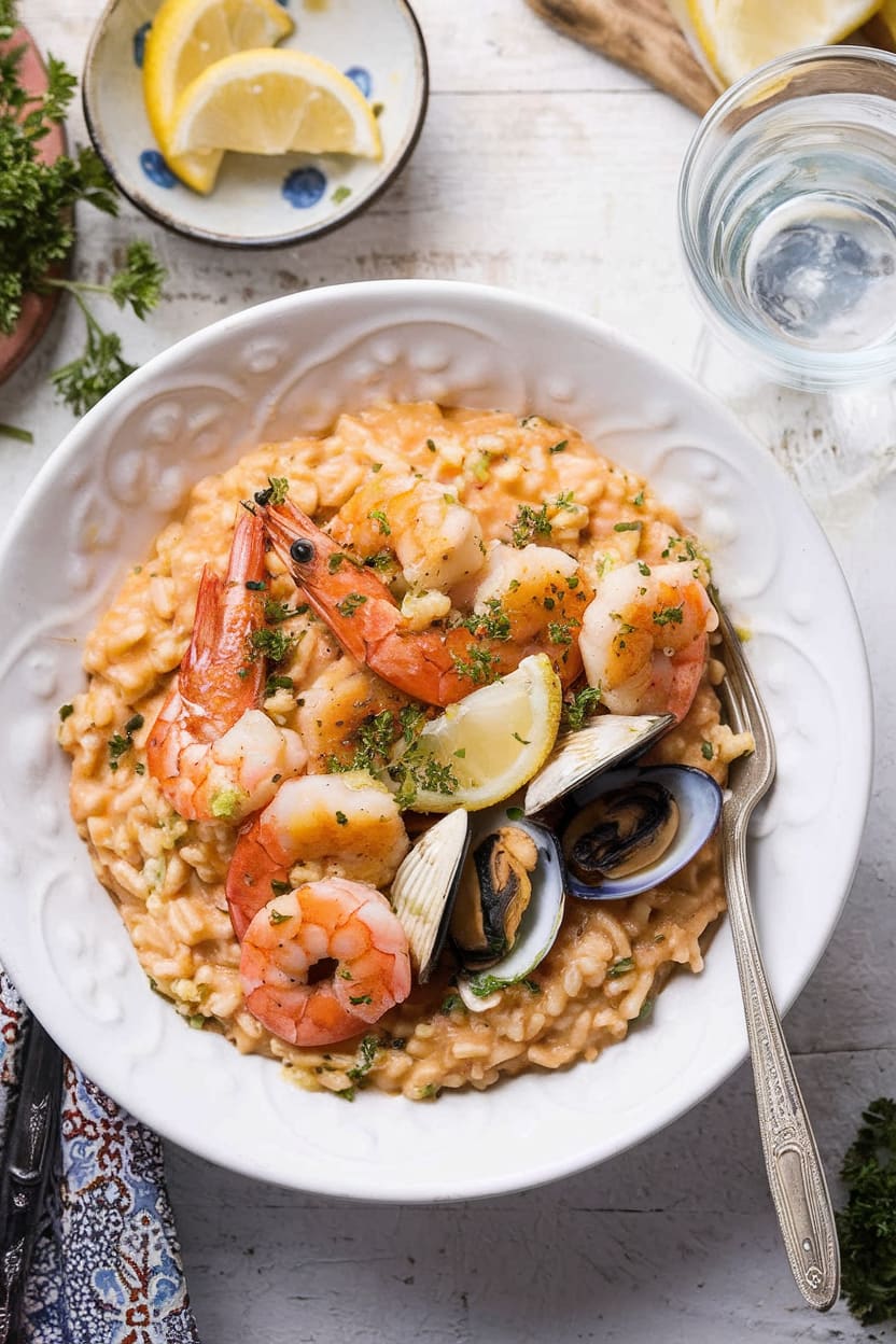 Seafood Risotto - Happy Muncher