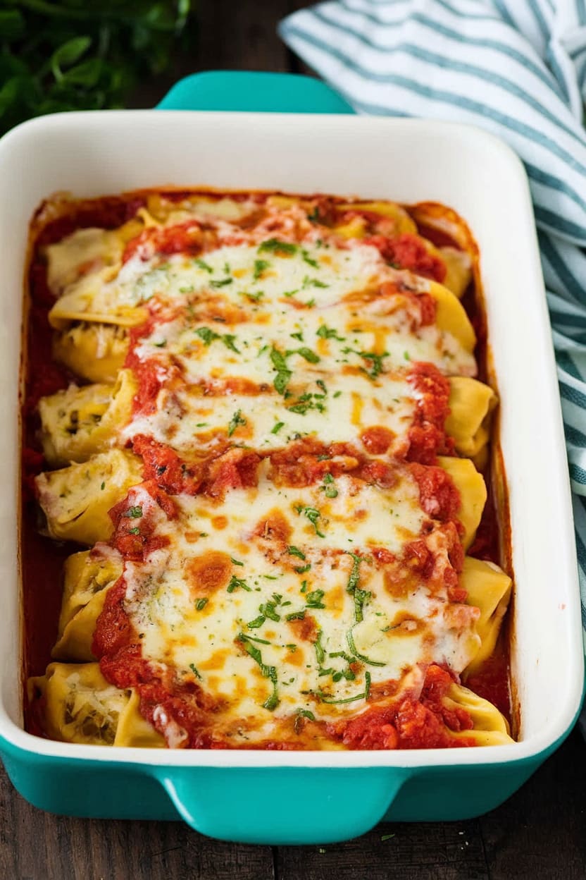 Manicotti Recipe - Happy Muncher