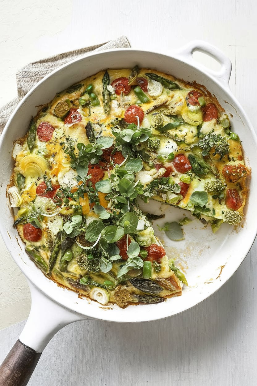 Spring Vegetable Frittata - Happy Muncher