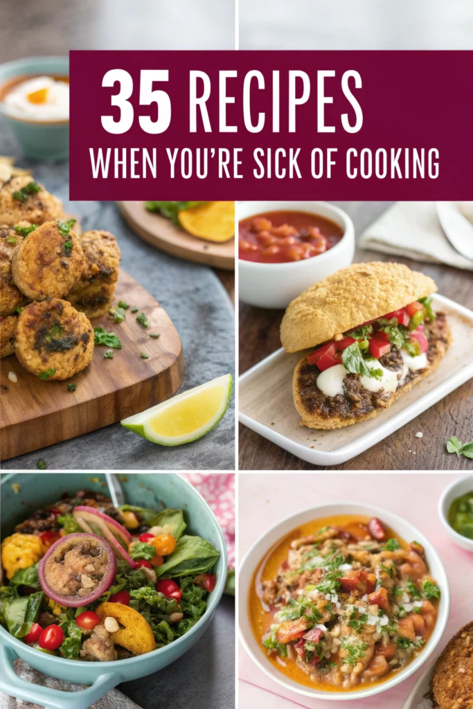 35 Recipes When You're Sick of Cooking - Happy Muncher