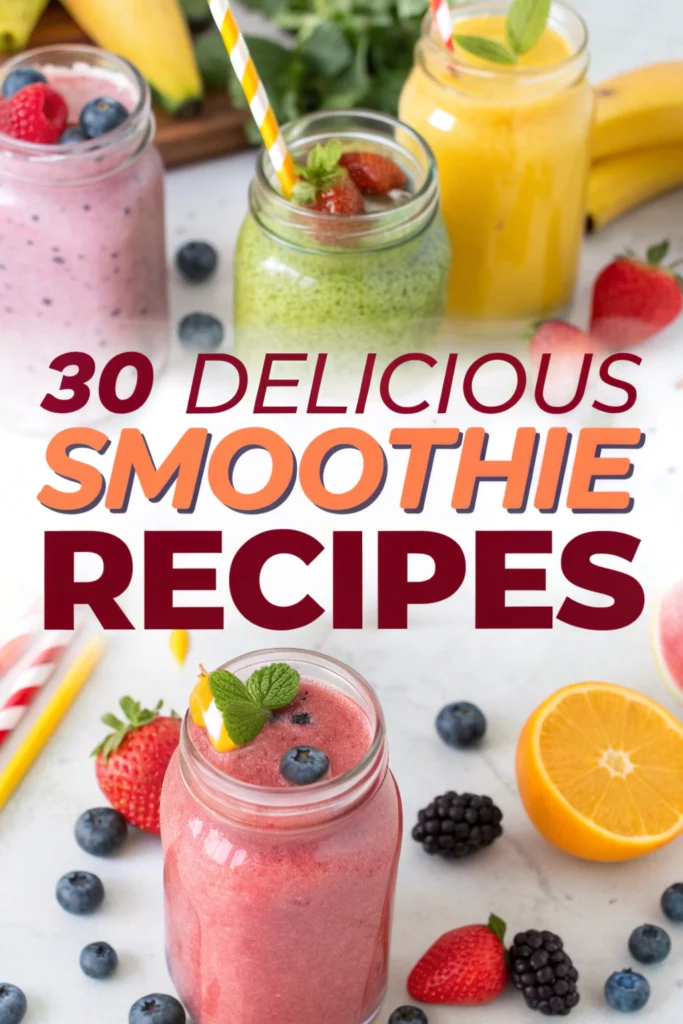 30 Delicious Smoothie Recipes for a Healthy Boost - Happy Muncher