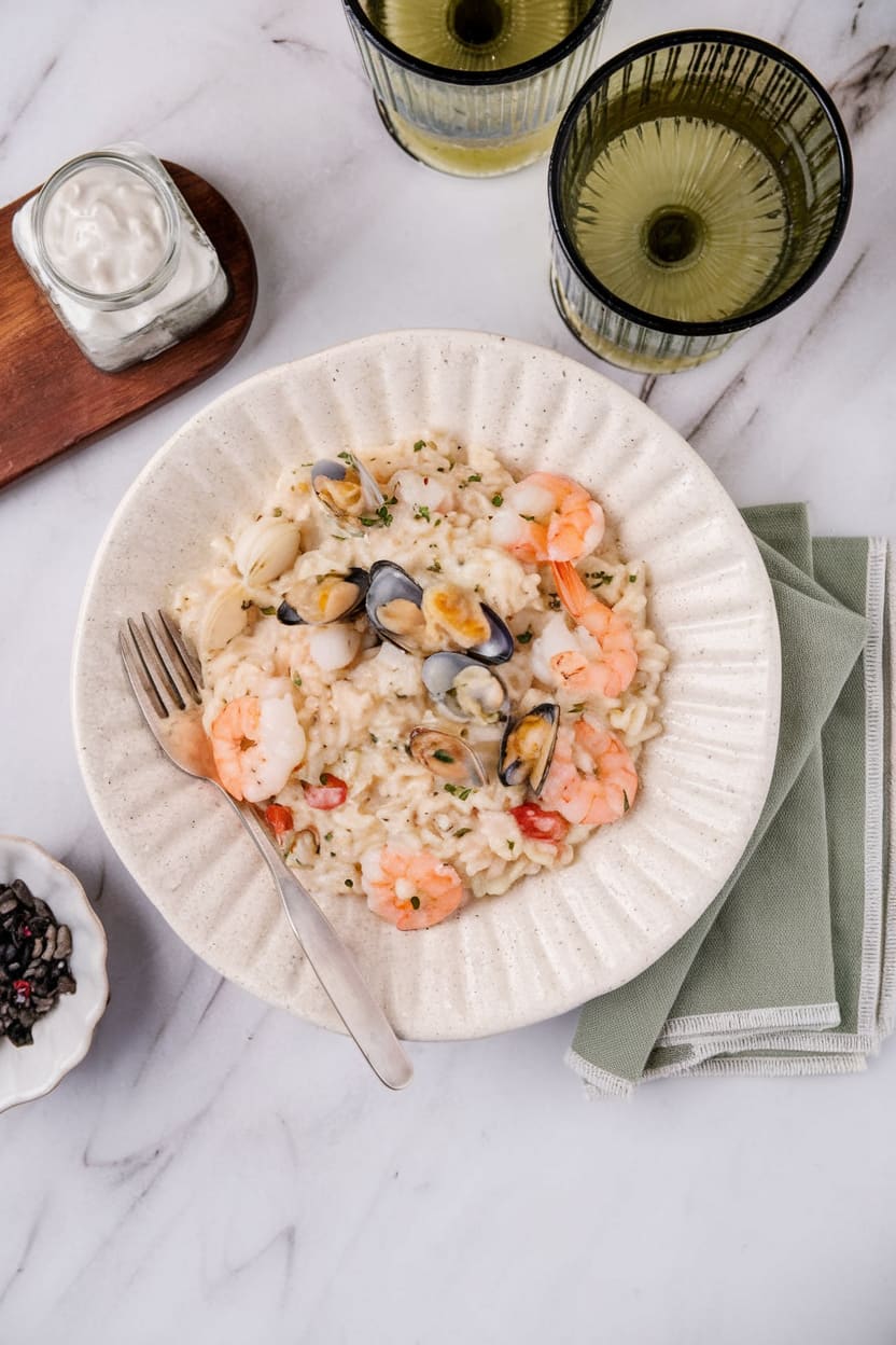 Seafood Risotto - Happy Muncher