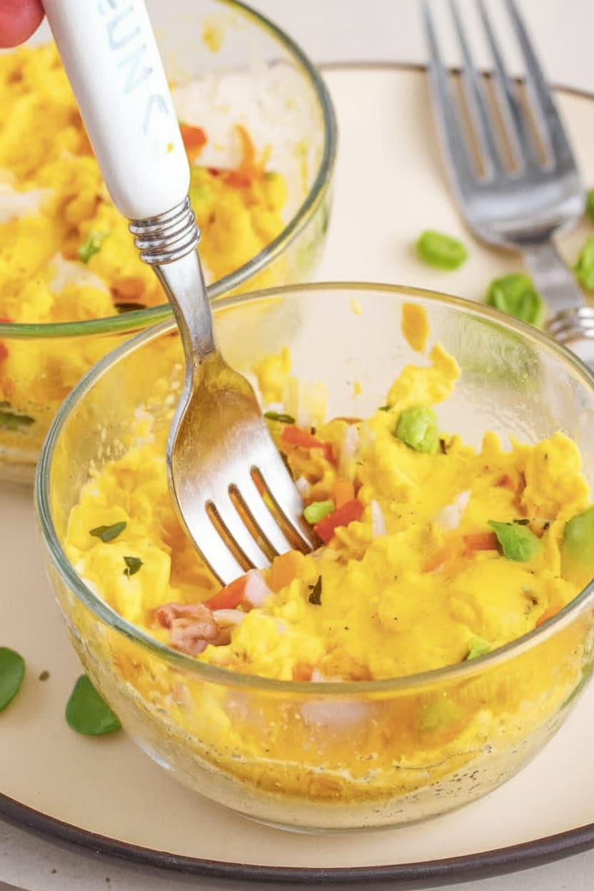 Microwave Egg Scramble Cups - Happy Muncher