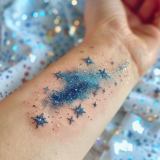 30 Dazzling Glitter Tattoo Ideas to Sparkle and Shine - Happy Muncher