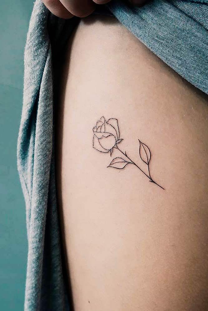 25 Small Rose Tattoos That Tell a Beautiful Story - Happy Muncher