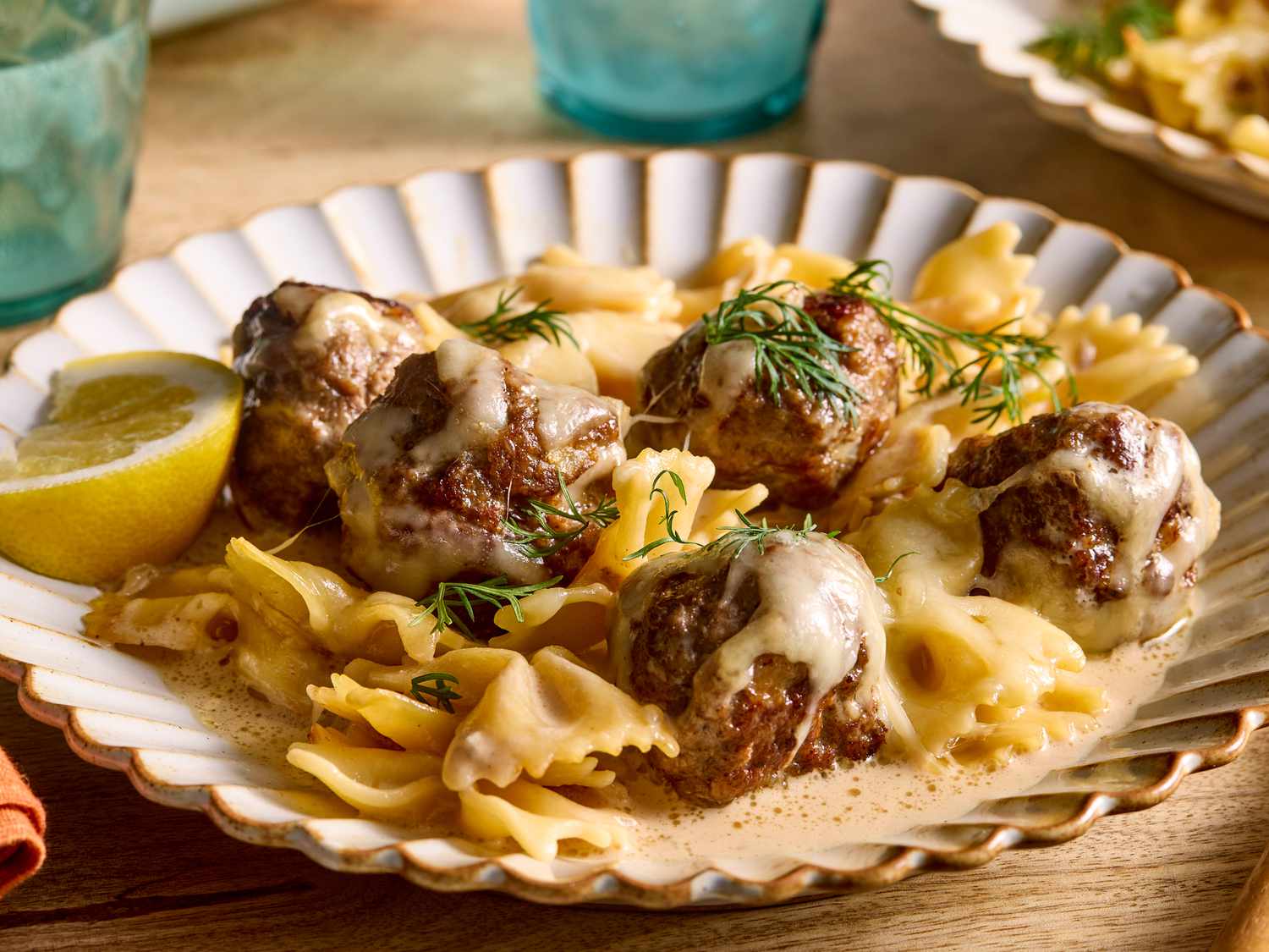 Swedish Meatball Pasta Bake - Happy Muncher