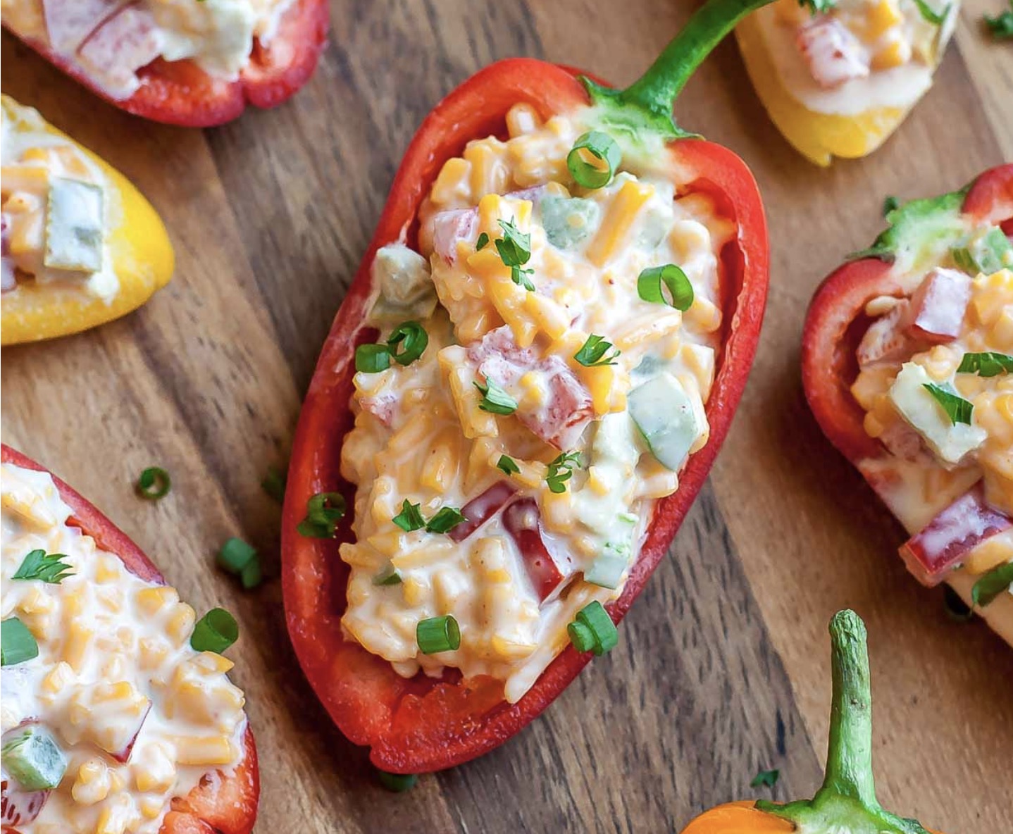 Pimento Cheese-Stuffed Peppers - Happy Muncher