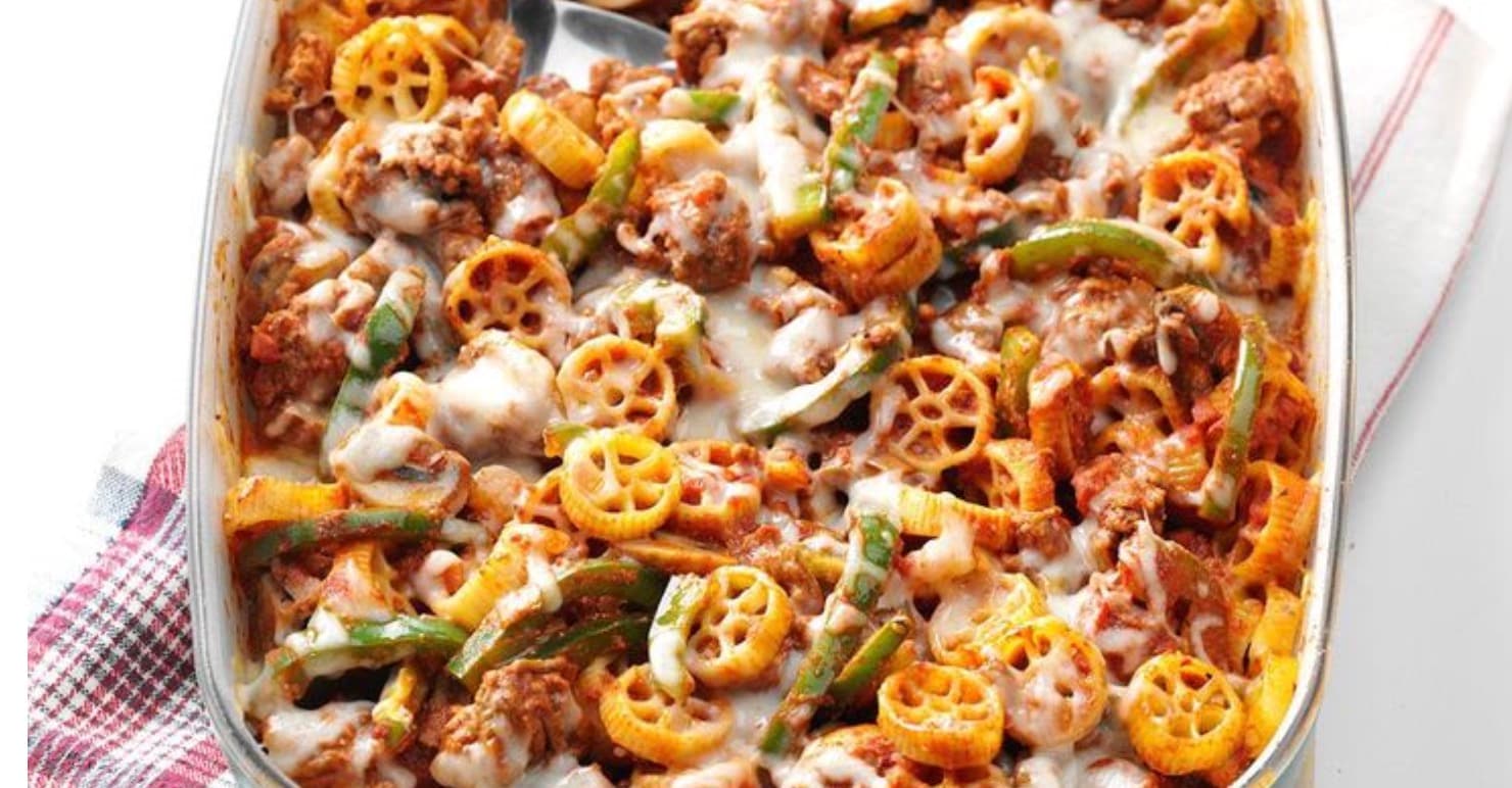 Wagon Wheel Pasta Casserole - Happy Muncher