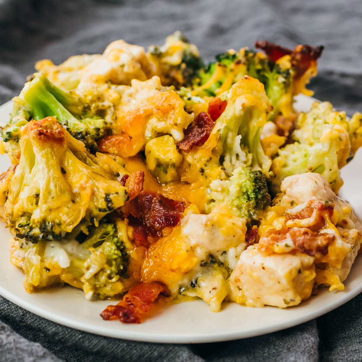 Chicken Bacon Ranch Casserole - Happy Muncher