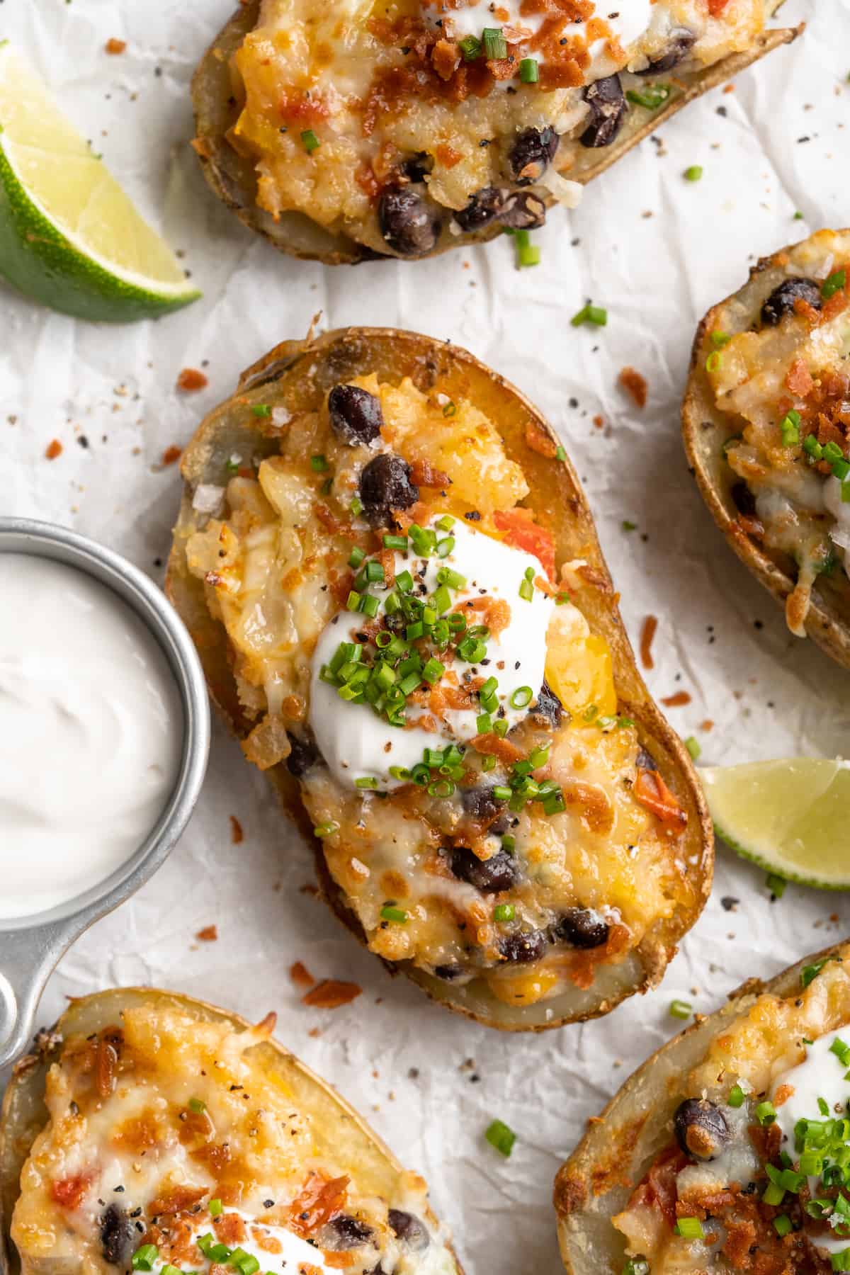 Loaded Potato Skins - Happy Muncher