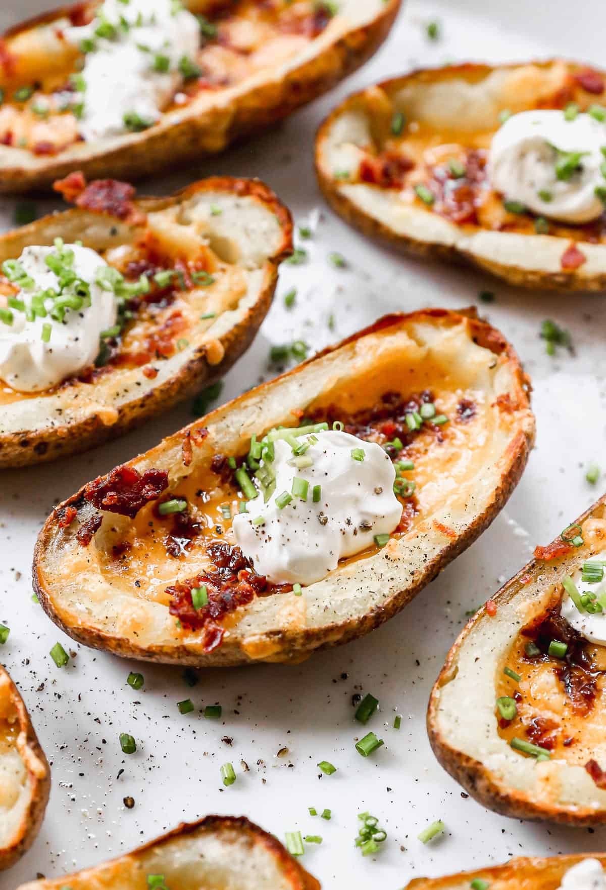 Loaded Potato Skins - Happy Muncher