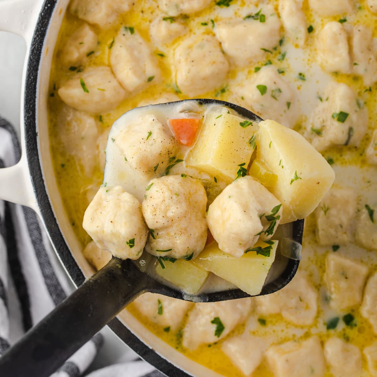 Knoephla Soup - Happy Muncher