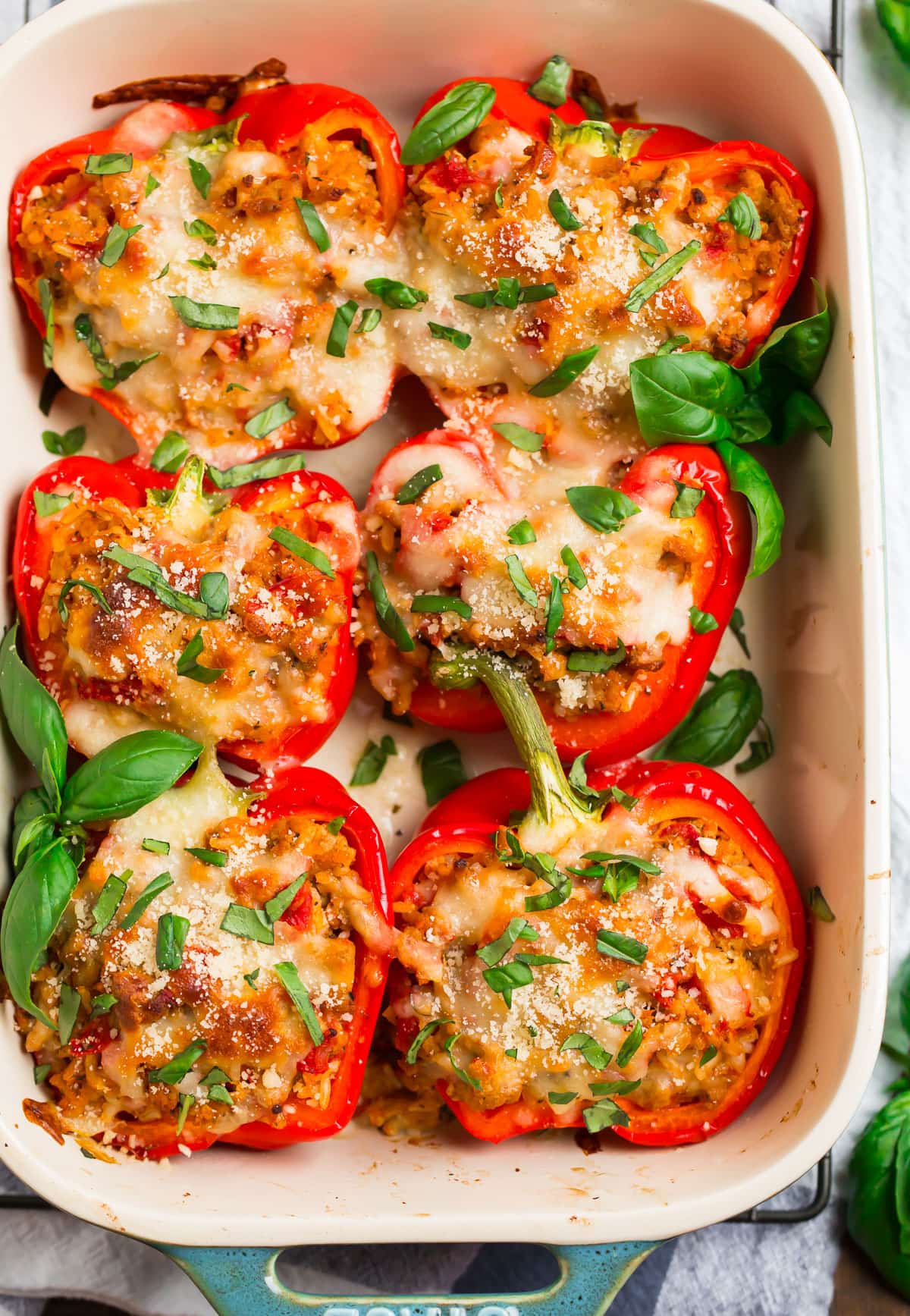 Italian Stuffed Peppers (Princess Diana Recipe) - Happy Muncher