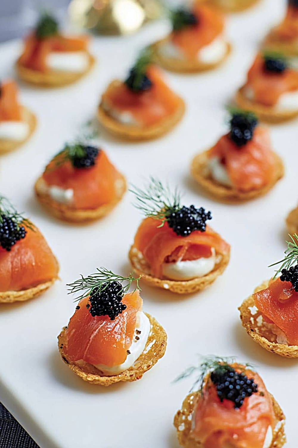 Salmon Gravlax and Mustard Cream Canapés (Titanic Recipe) - Happy Muncher