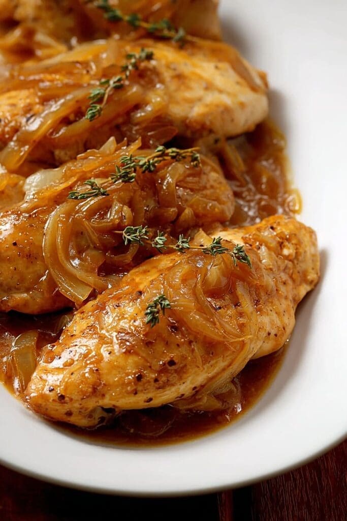 Sauté of Chicken Lyonnaise (Titanic Recipe) - Happy Muncher