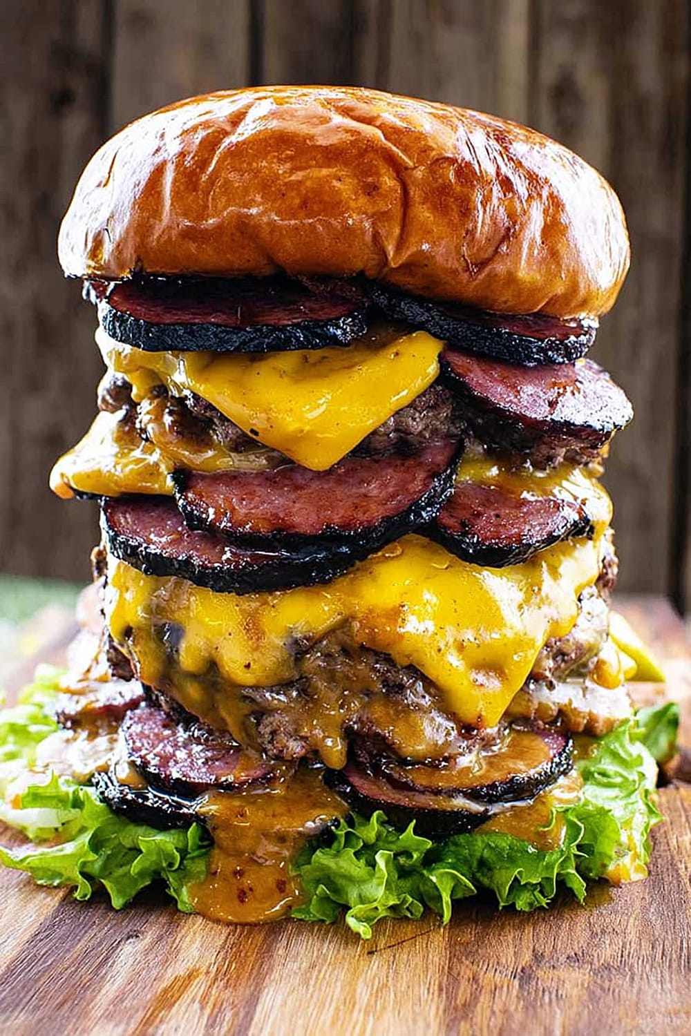 The Ultimate Smoked Bologna Cheeseburger (Elvis Favorite) - Happy Muncher