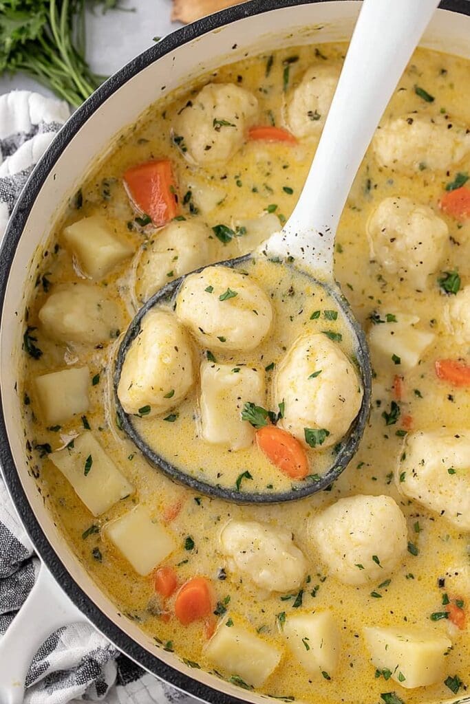 Knoephla (Potato Dumpling Soup) - Happy Muncher
