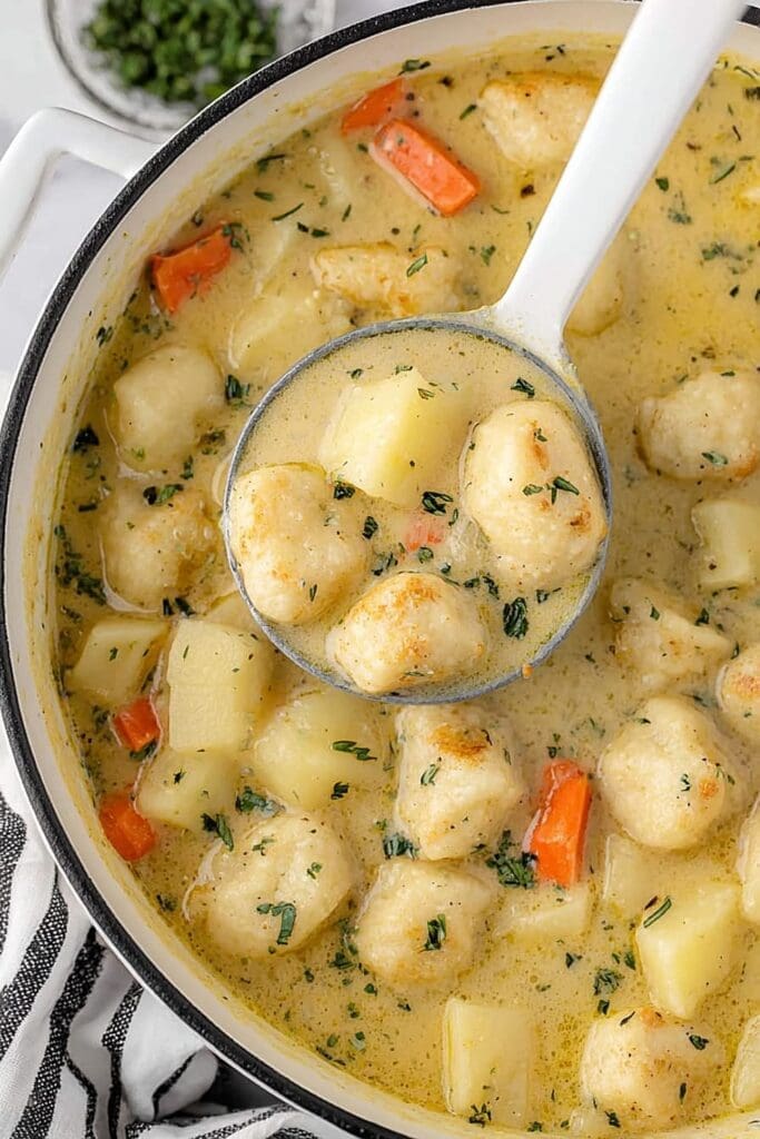 Knoephla (Potato Dumpling Soup) - Happy Muncher