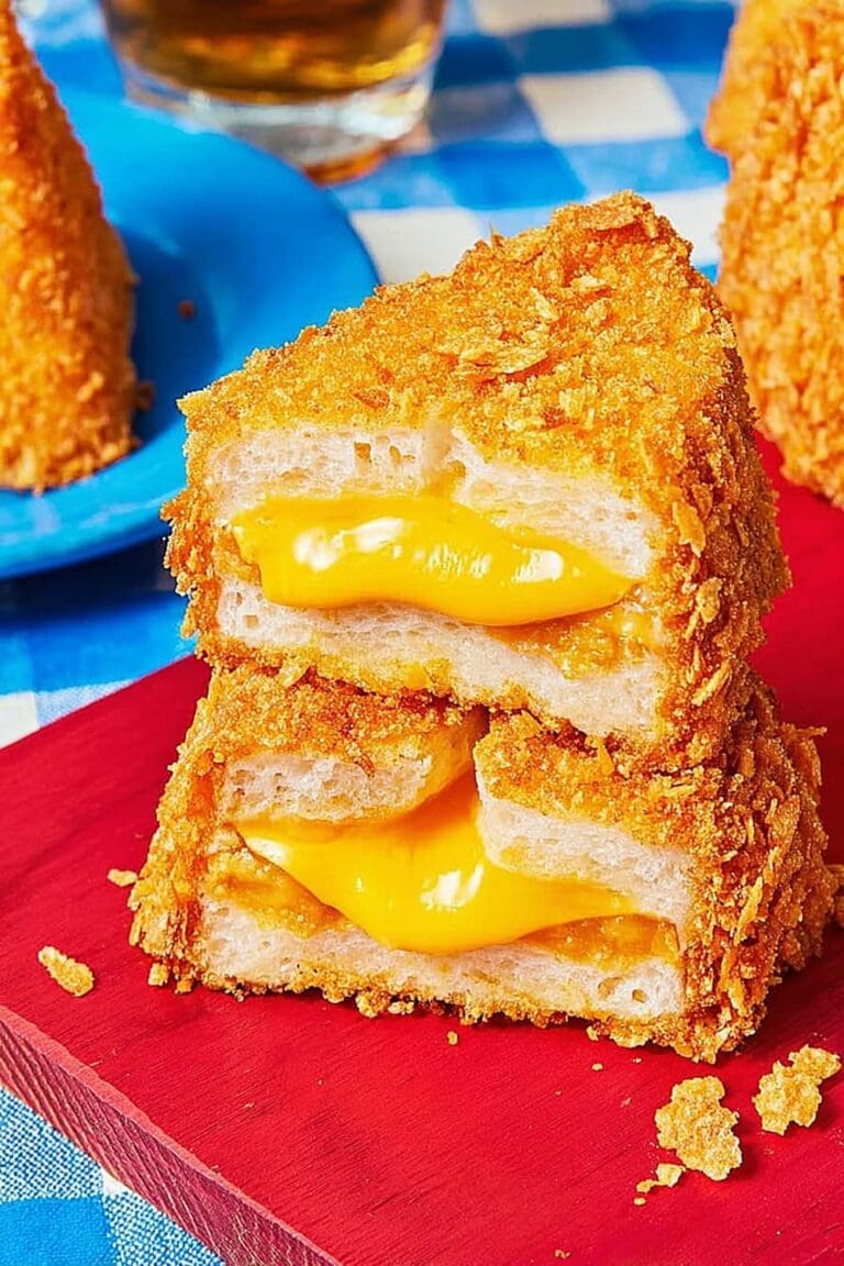 Cheese Frenchee (Deep-Fried Grilled Cheese Sandwiches) - Happy Muncher