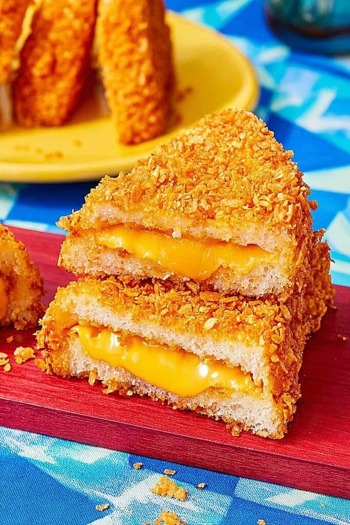 Cheese Frenchee (Deep-Fried Grilled Cheese Sandwiches) - Happy Muncher