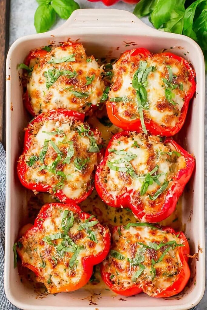 Italian Stuffed Peppers (Princess Diana Recipe) - Happy Muncher