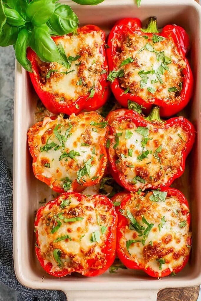 Italian Stuffed Peppers (Princess Diana Recipe) - Happy Muncher