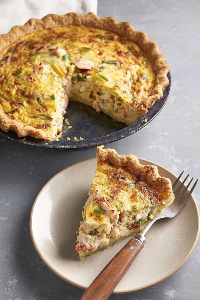 Lobster Quiche with Gruyere (Maine Lobster) - Happy Muncher