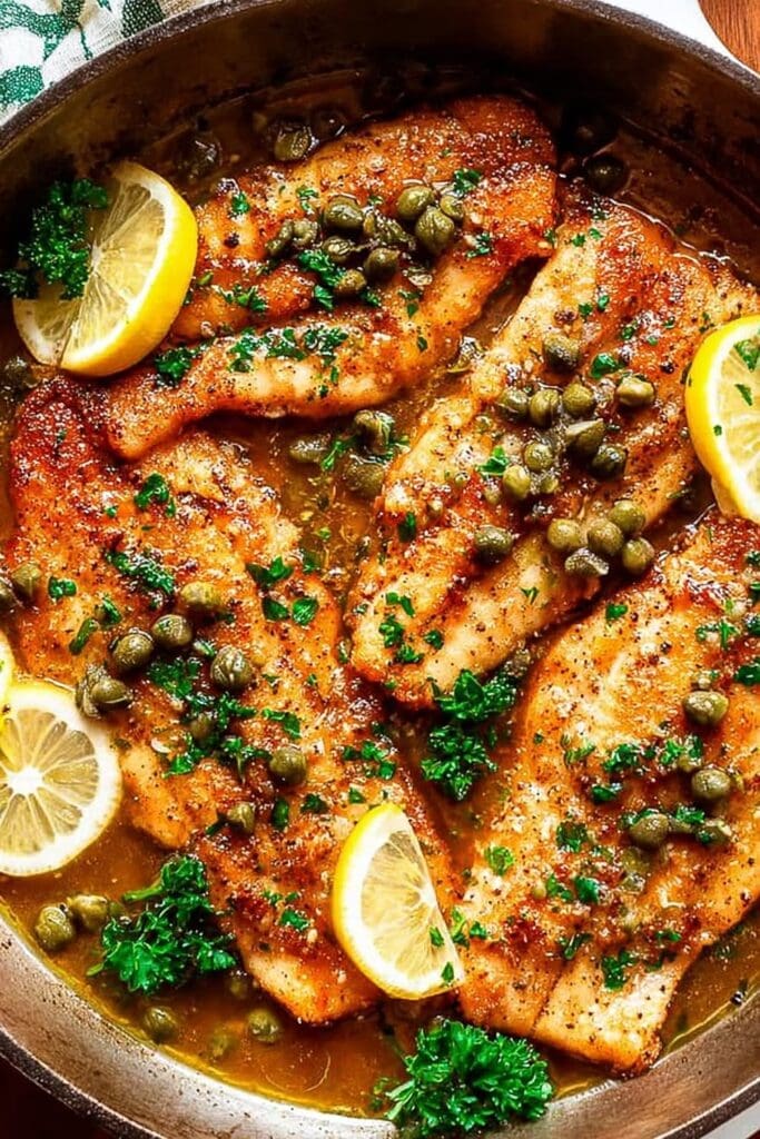 Speckled Trout Fish Piccata Recipe - Happy Muncher