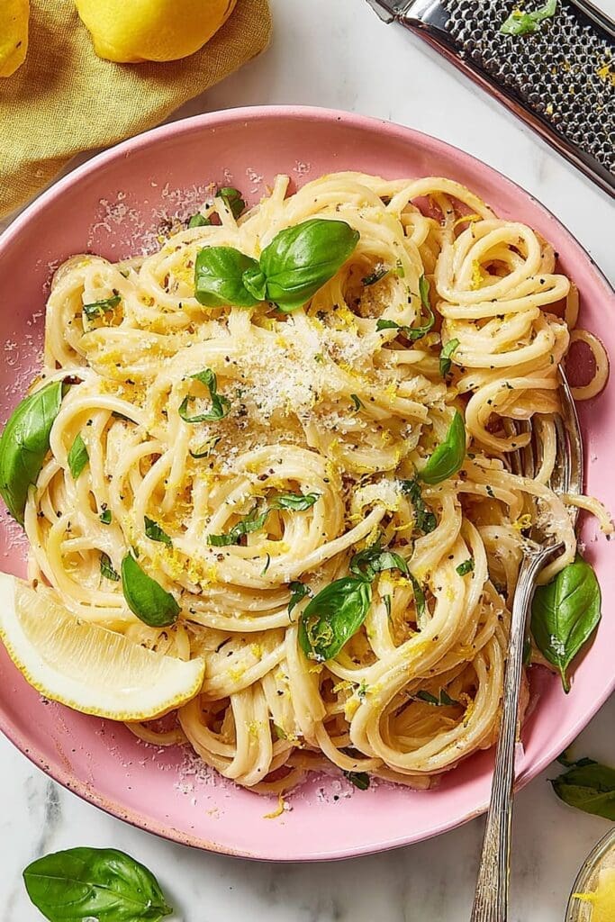 Easy Lemon Pasta Recipe - Happy Muncher