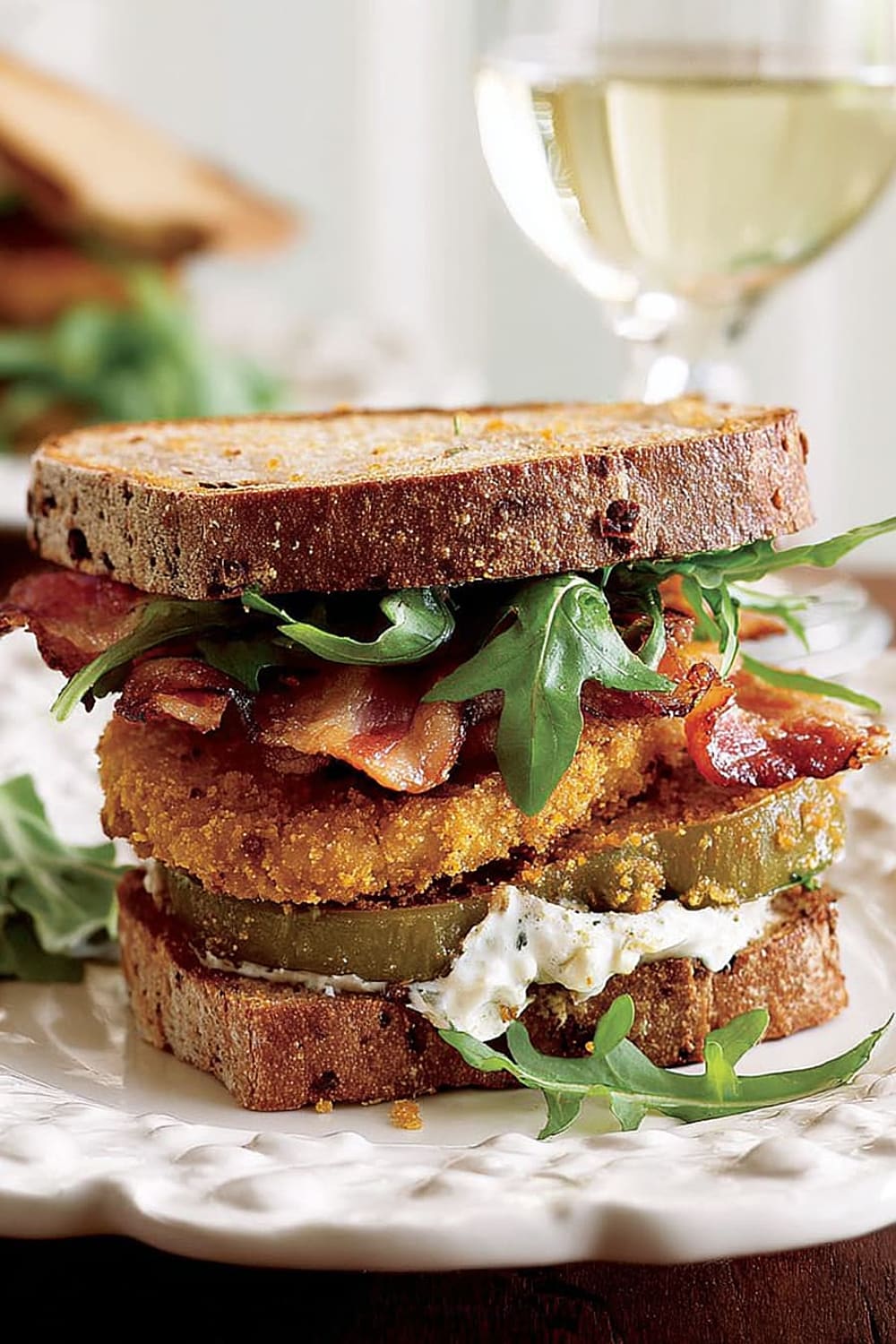 Fried Green Tomato BLTs - Happy Muncher