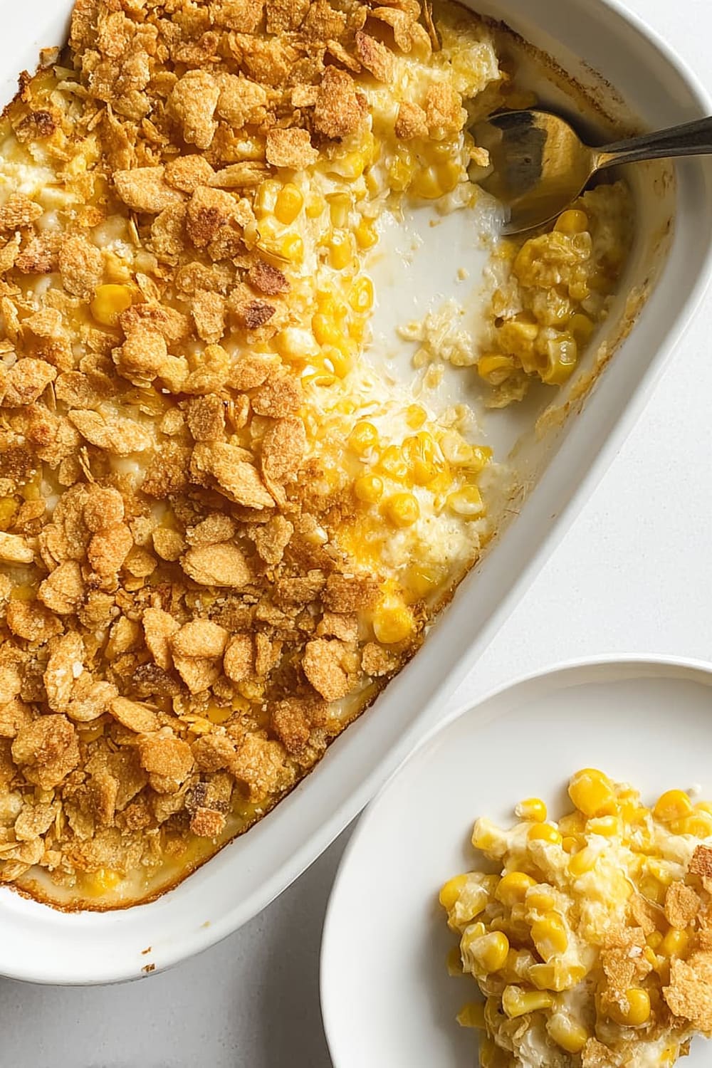 Old-Fashioned Creamy, Crispy Scalloped Corn - Happy Muncher