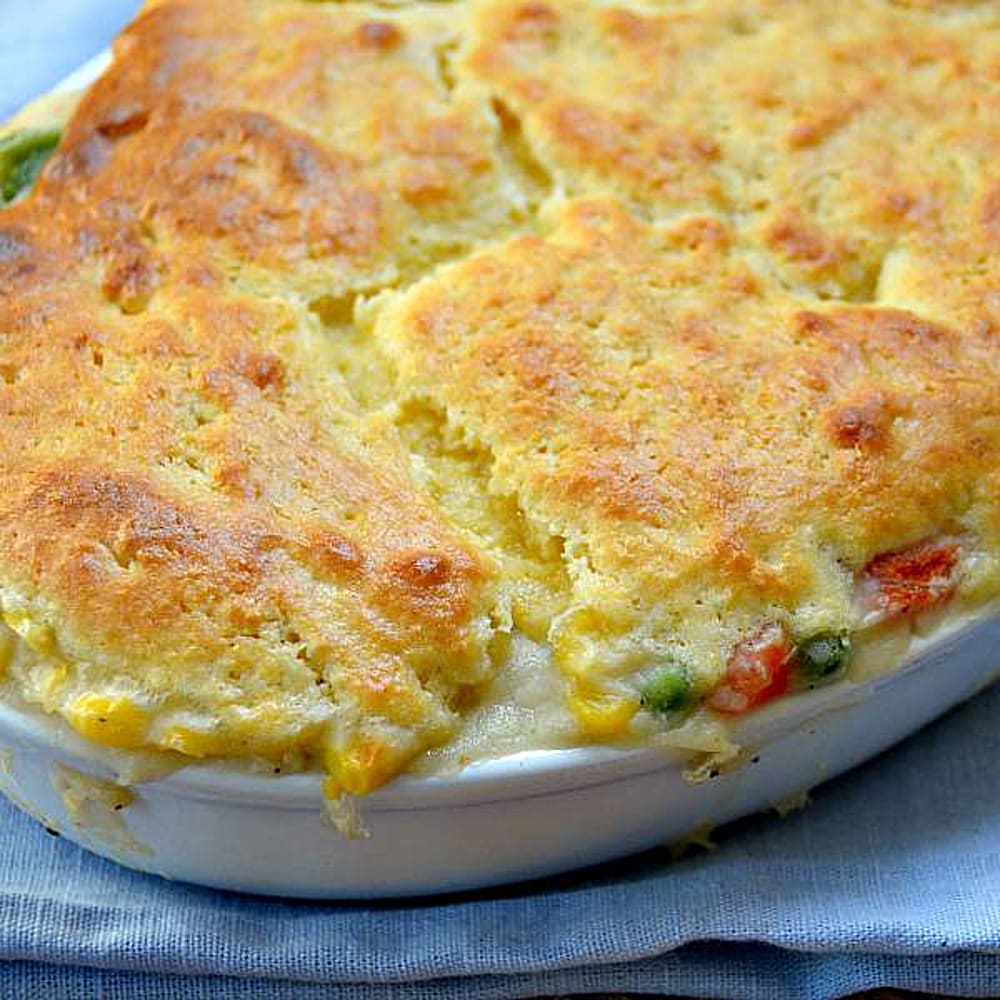 Cornbread Chicken Pot Pie - Happy Muncher