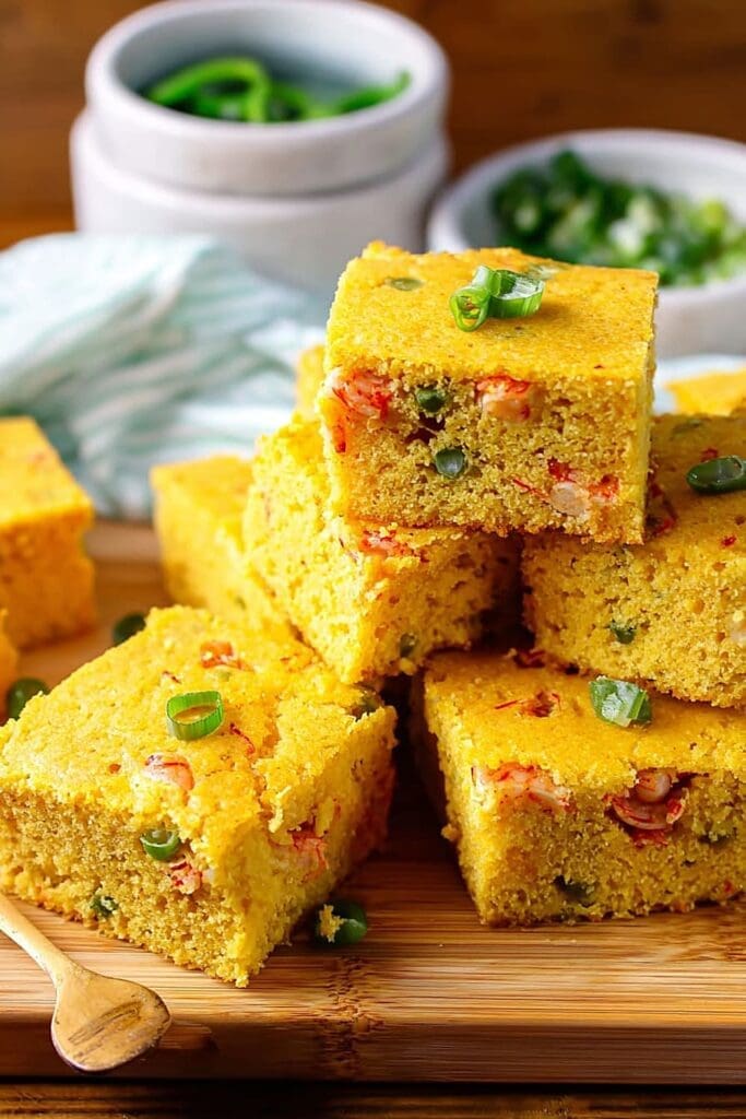 Crawfish Cornbread - Happy Muncher