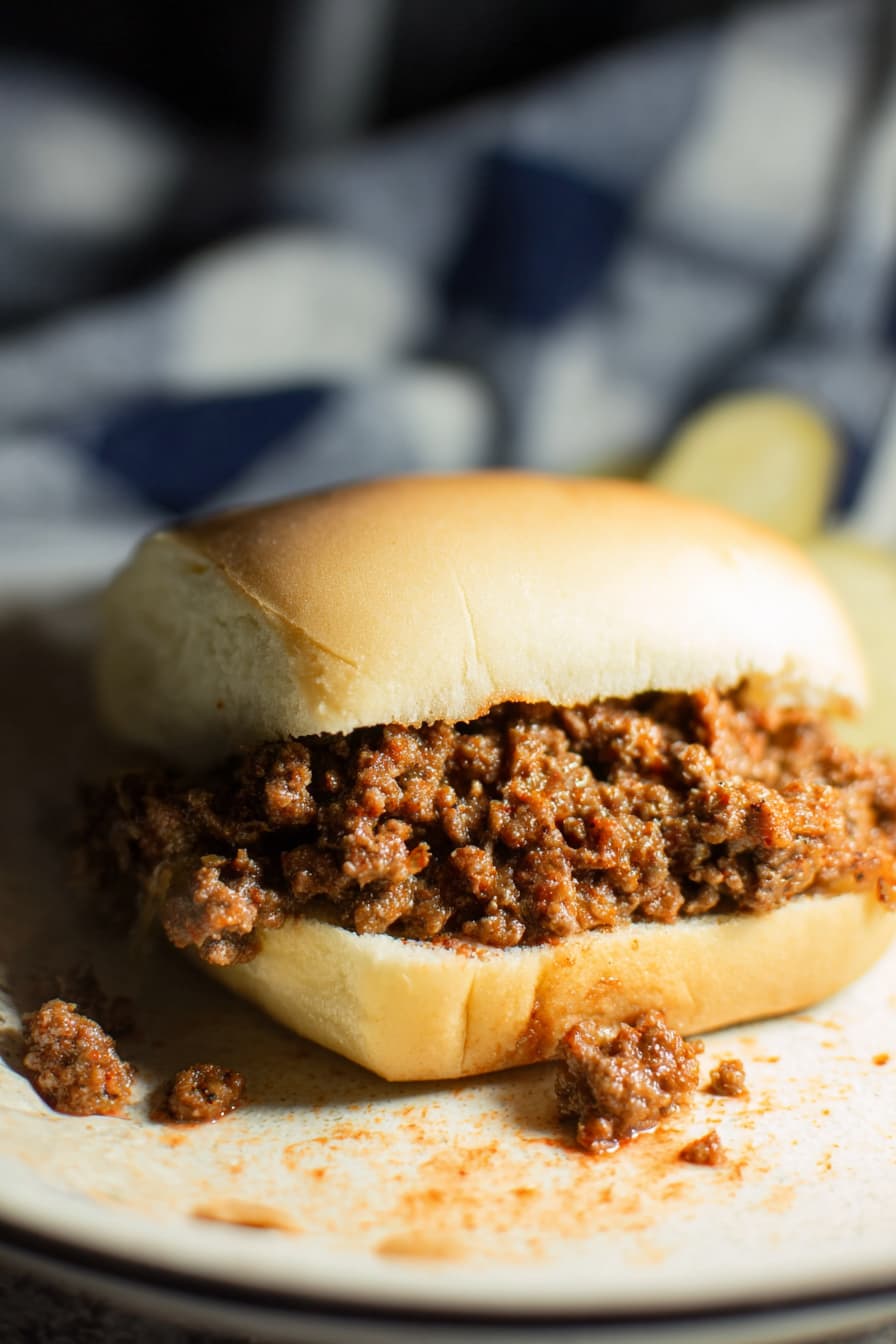 Loose Meat on a Bun - Happy Muncher
