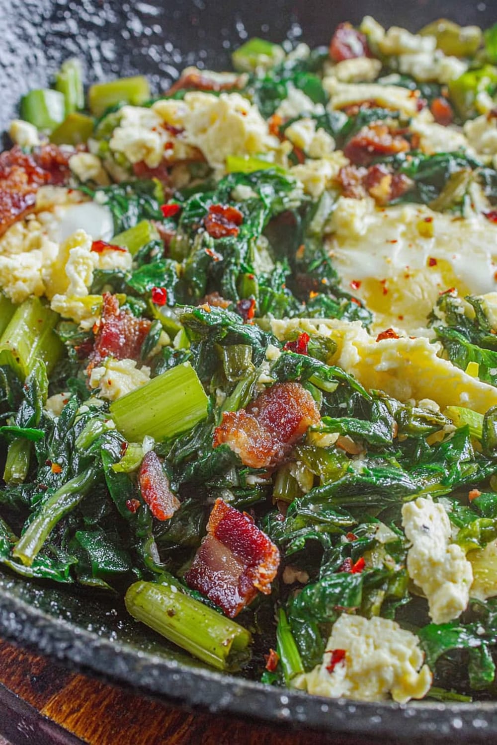 Southern-Style Polk Salad with Eggs + Bacon (Poke Salad Recipe) - Happy ...