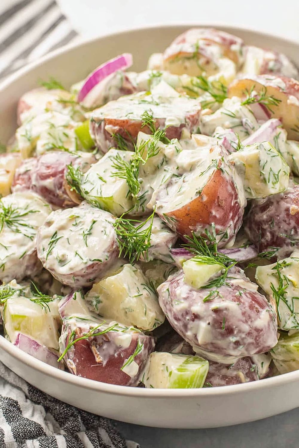 Creamy Red Potato Salad - Happy Muncher