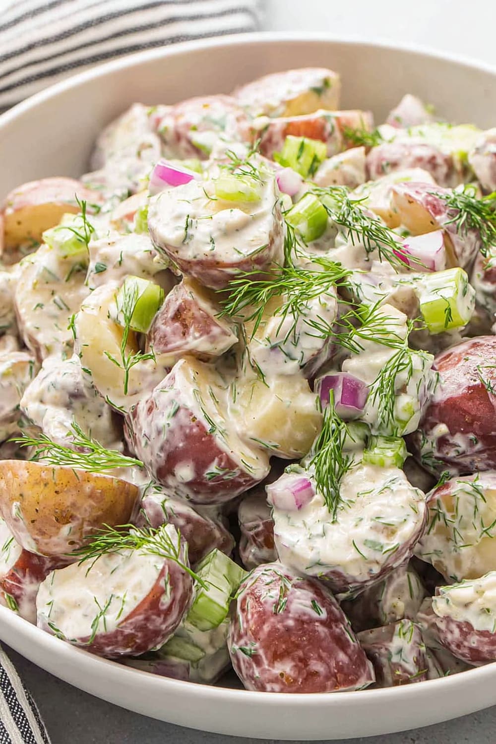 Creamy Red Potato Salad - Happy Muncher