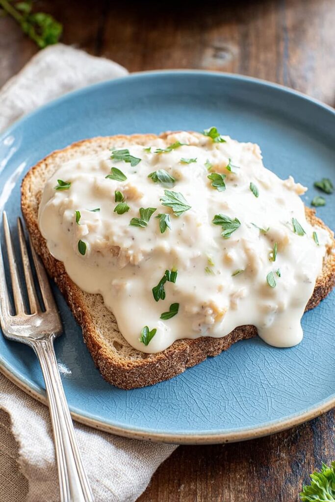Creamed Tuna on Toast - Happy Muncher