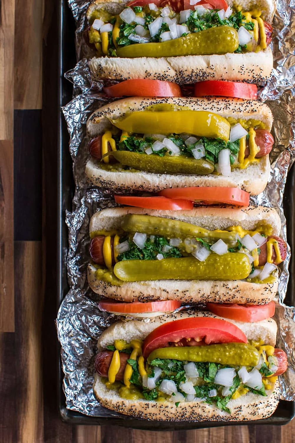 Chicago Style Hot Dogs - Happy Muncher