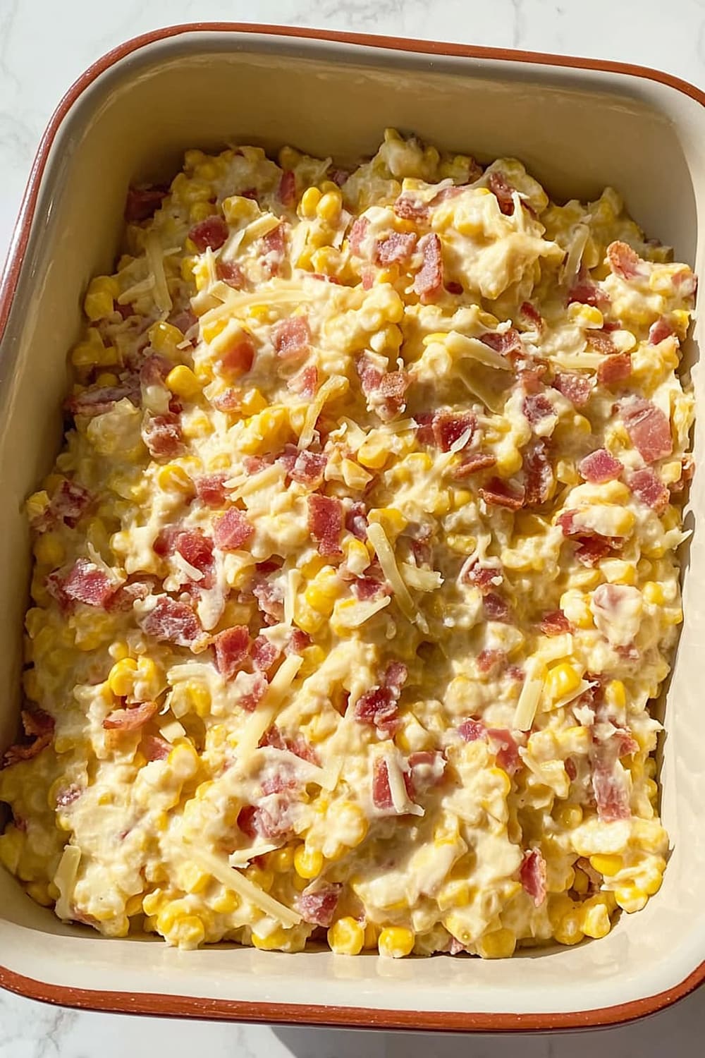 5-Ingredient Cheesy Corn Bake - Happy Muncher